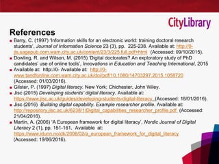 Doctoral dilemmas, digital solutions? Bell | PPT