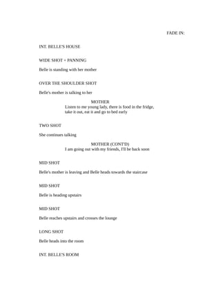 Belle Screenplay | RTF