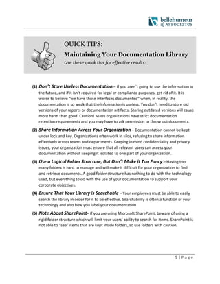Documentation Workbook Series. Step 3 Presenting Information (Visual ...