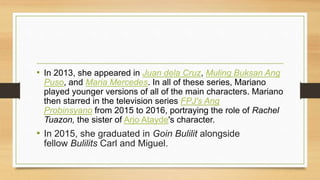 Belle Mariano Biography, Early life, Career, Filmography.pptx