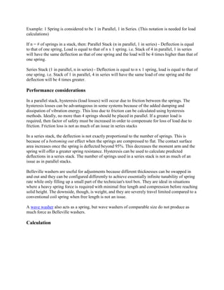 Belleville washers design and use | PDF