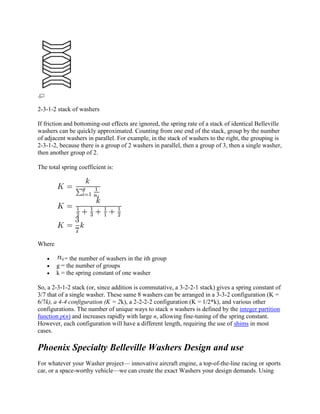 Belleville washers design and use | PDF