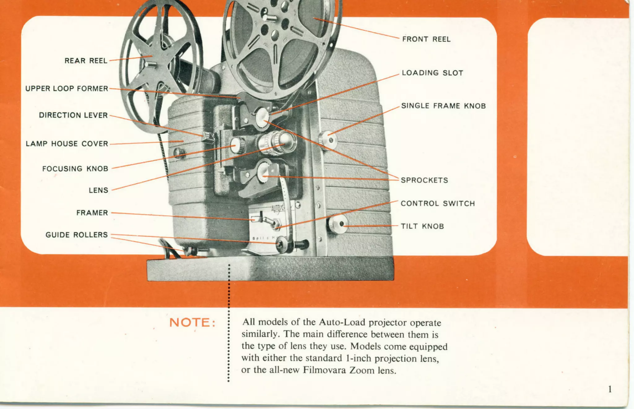 Bell & howell autoload 8mm projector user manual_english | PDF