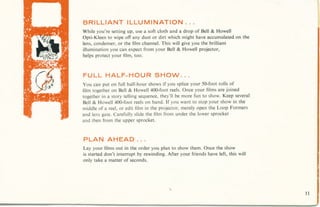 Bell & howell autoload 8mm projector user manual_english | PDF