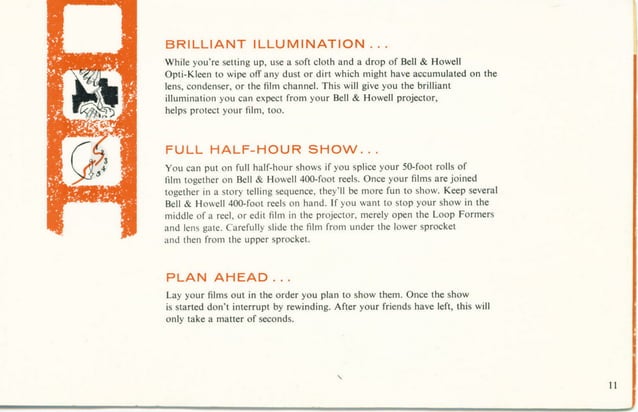 Bell & howell autoload 8mm projector user manual_english | PDF