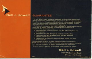 Bell & howell autoload 8mm projector user manual_english | PDF