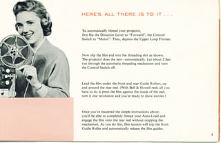 Bell & howell autoload 8mm projector user manual_english | PDF