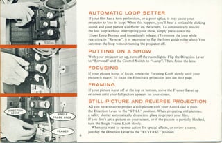 Bell & howell autoload 8mm projector user manual_english | PDF