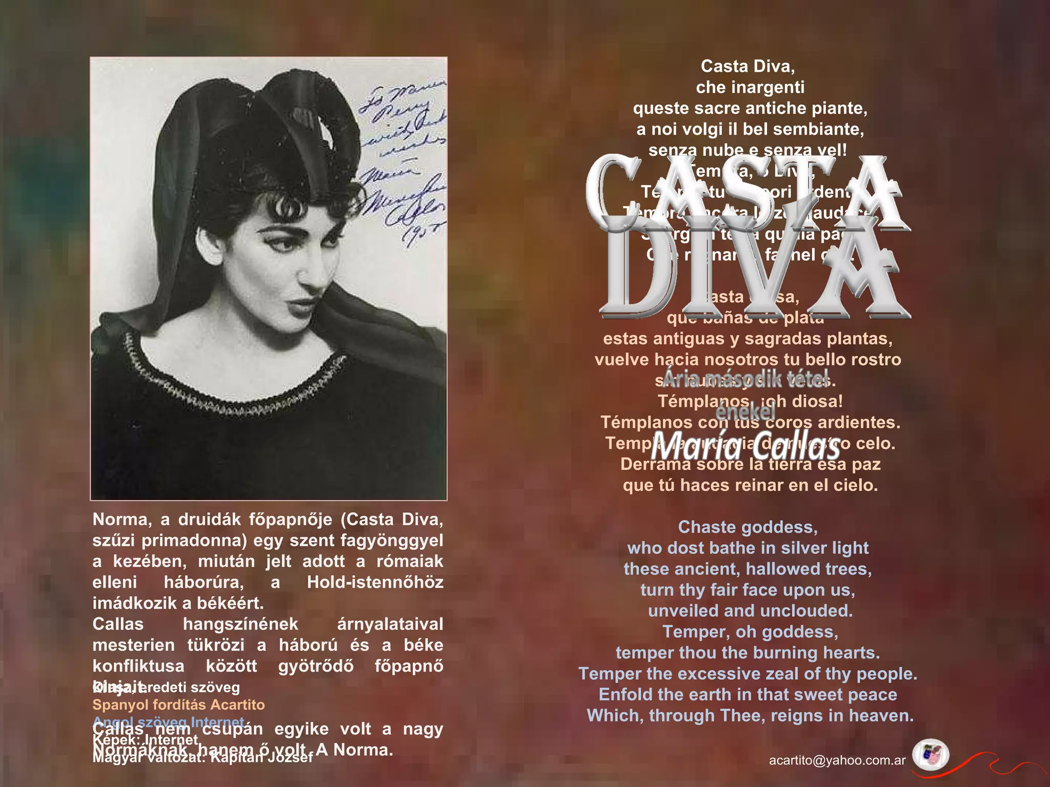 Bellini - Norma, Casta Diva - Maria Callas | PPS
