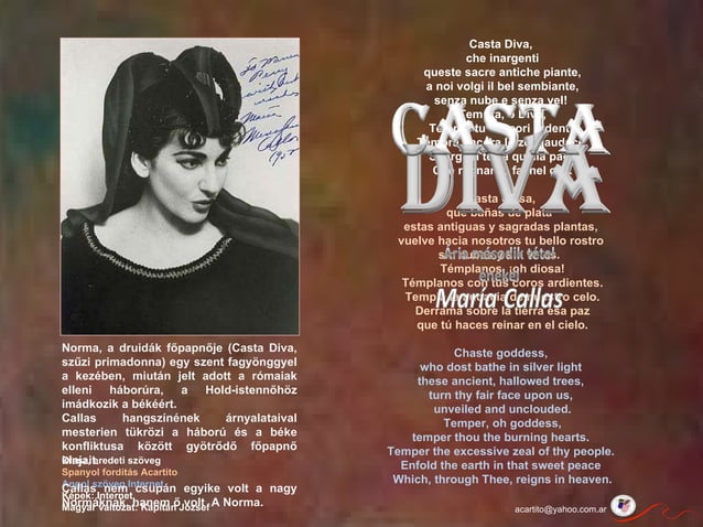 Bellini - Norma, Casta Diva - Maria Callas | PPT