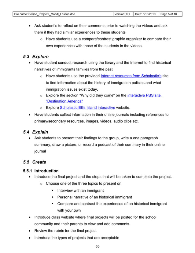 T560 Model UDL Lesson Annotation | PDF