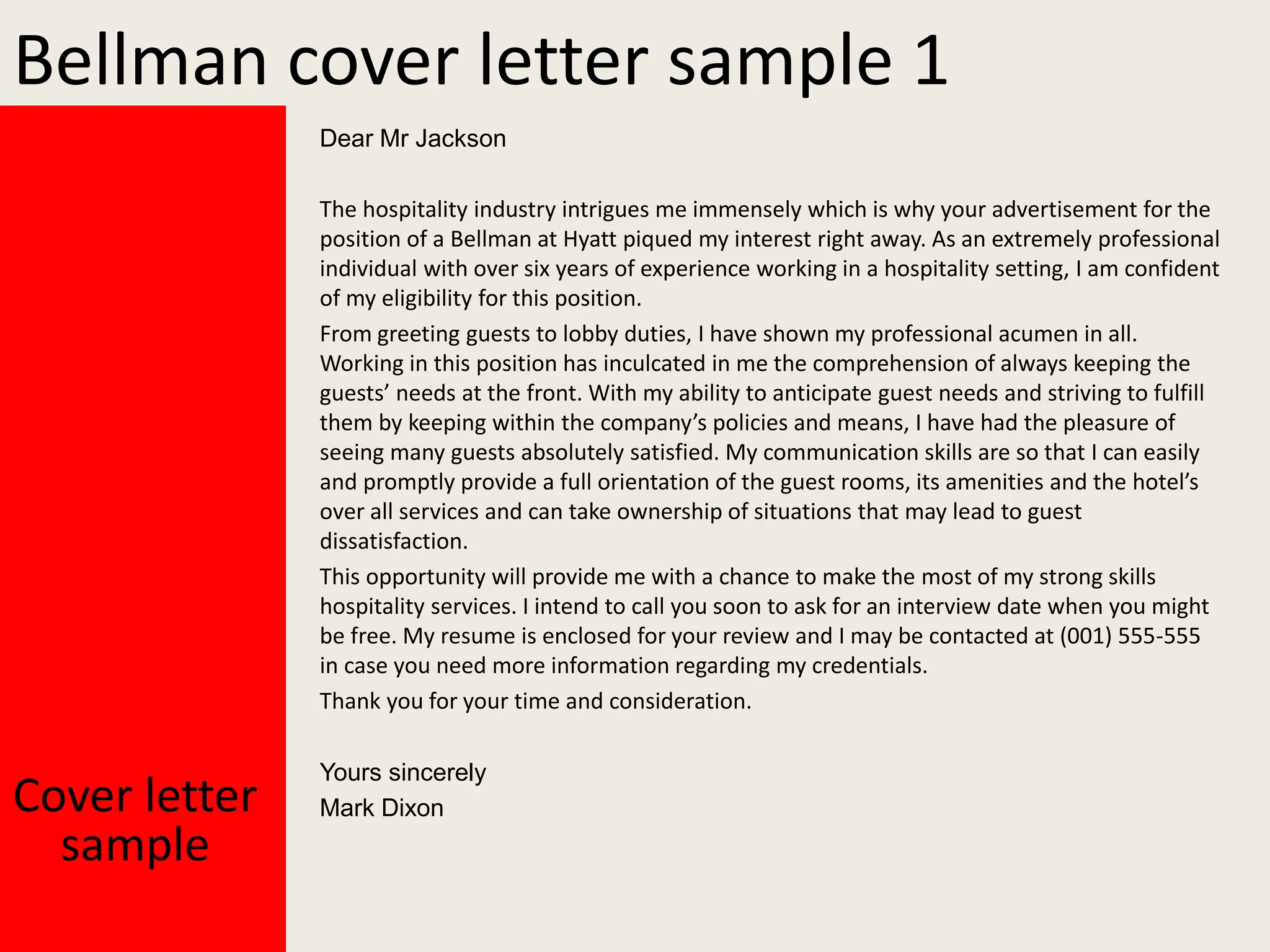 Bellman cover letter | PPTX
