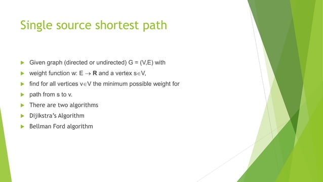 Bellman ford Algorithm | PPTX