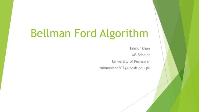 Bellman Ford Algorithm