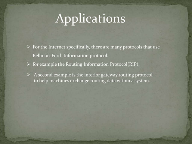Bellman ford algorithm | PPTX