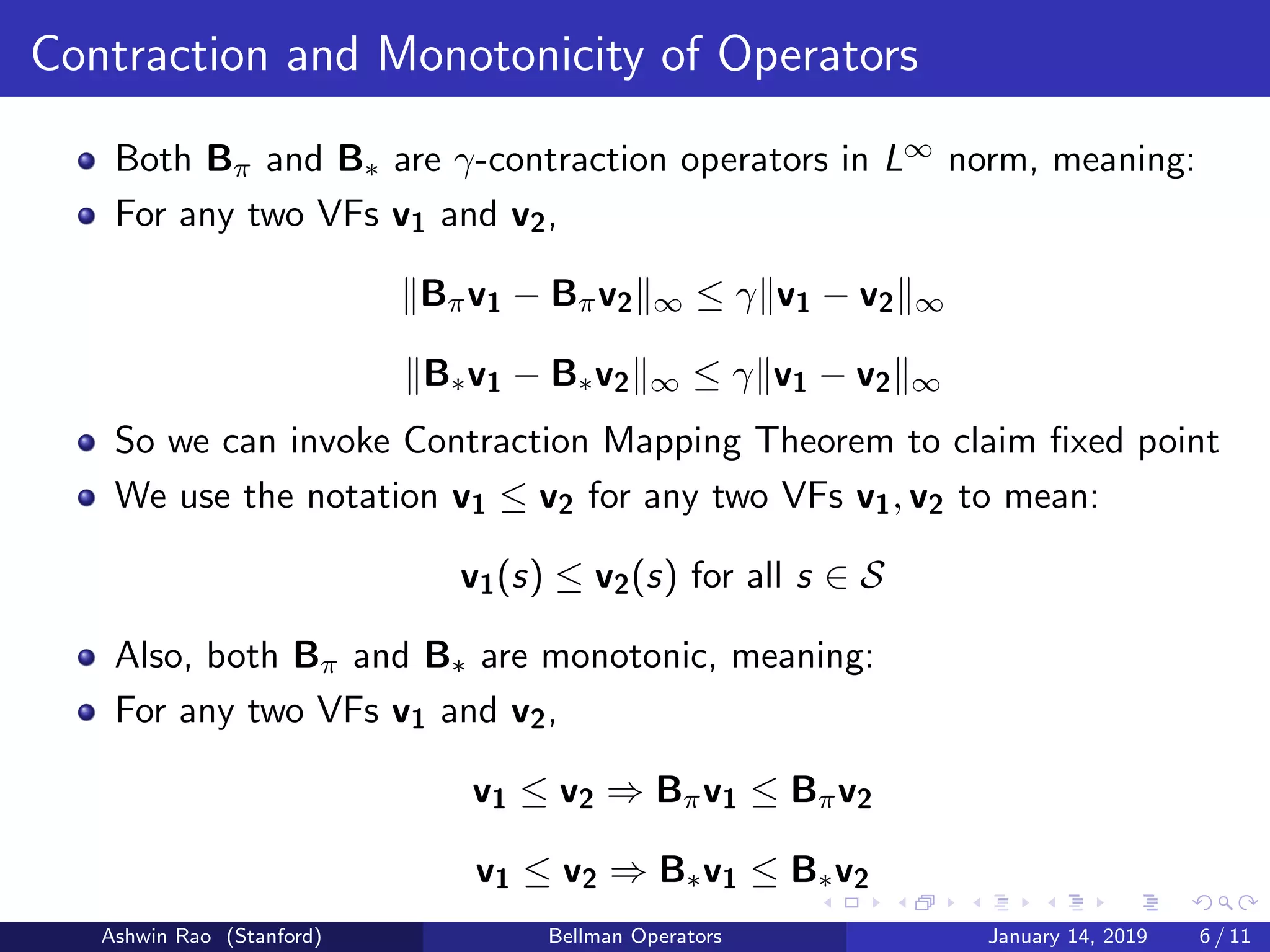 Understanding Dynamic Programming Through Bellman Operators Ppt