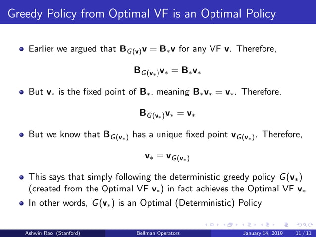 Understanding Dynamic Programming Through Bellman Operators Ppt
