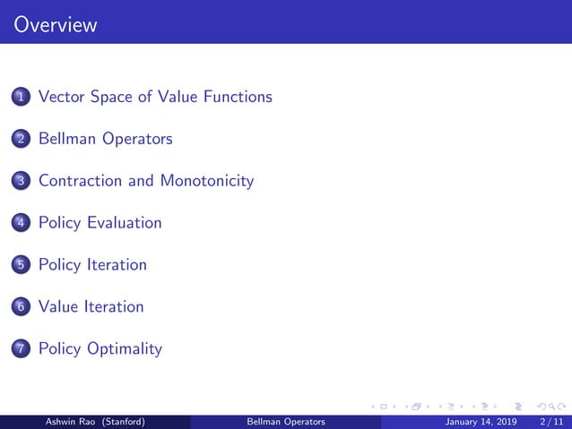 Understanding Dynamic Programming through Bellman Operators | PPT