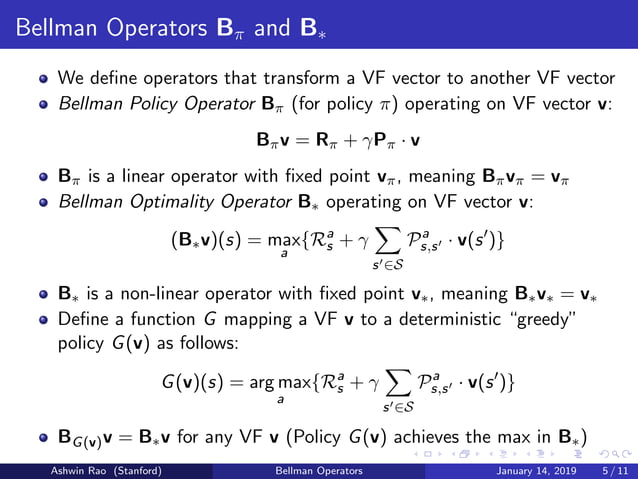Understanding Dynamic Programming Through Bellman Operators Ppt