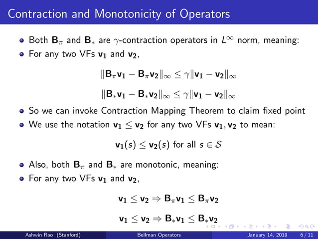 Understanding Dynamic Programming through Bellman Operators | PPT