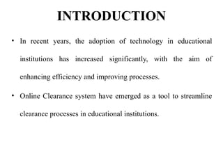 Design and Implementation of Online Student Clearance Management System ...