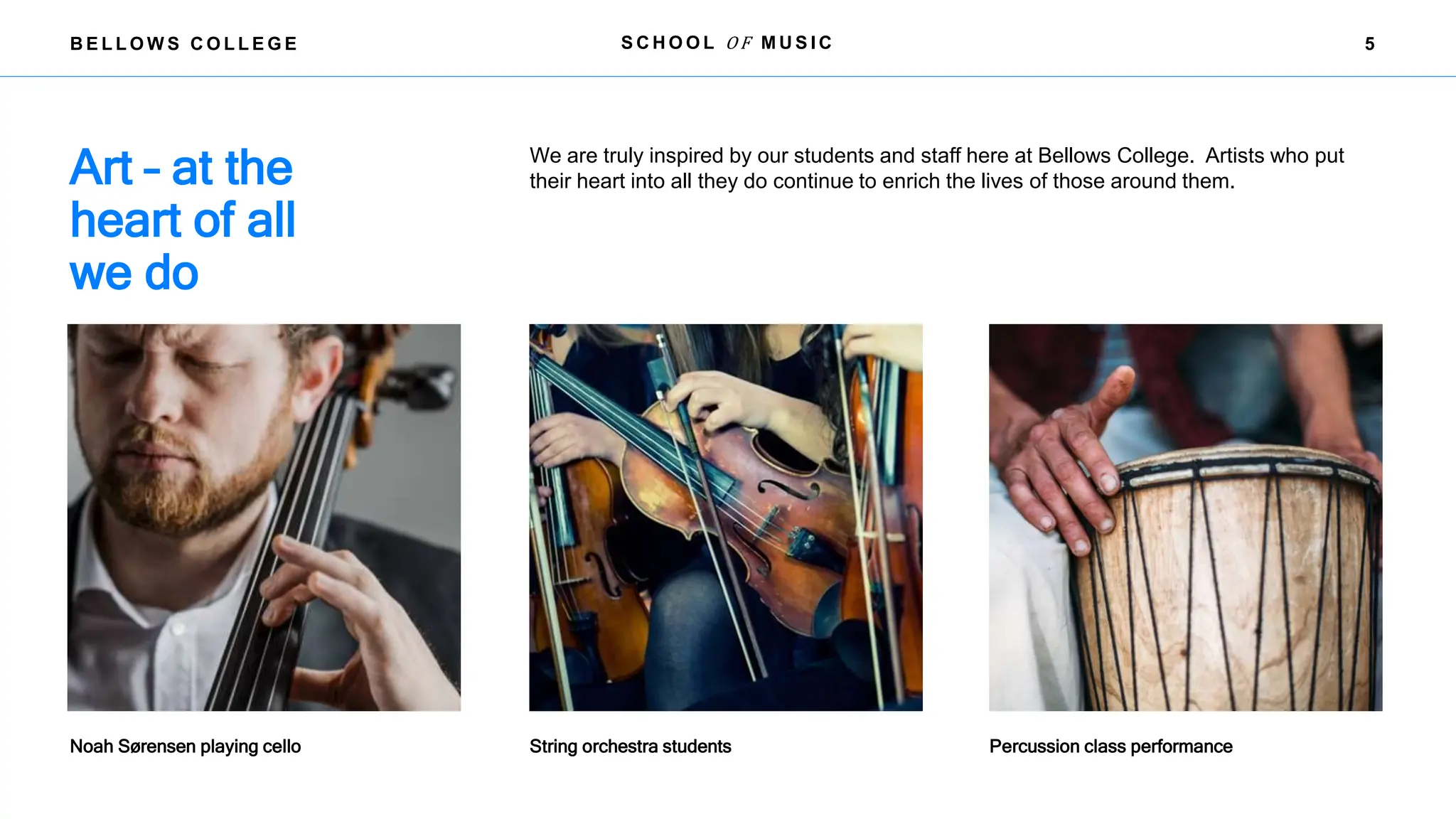 BELLOWS COLLEGE brochere for marketting purposes | PPTX