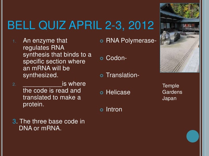 Bell quiz