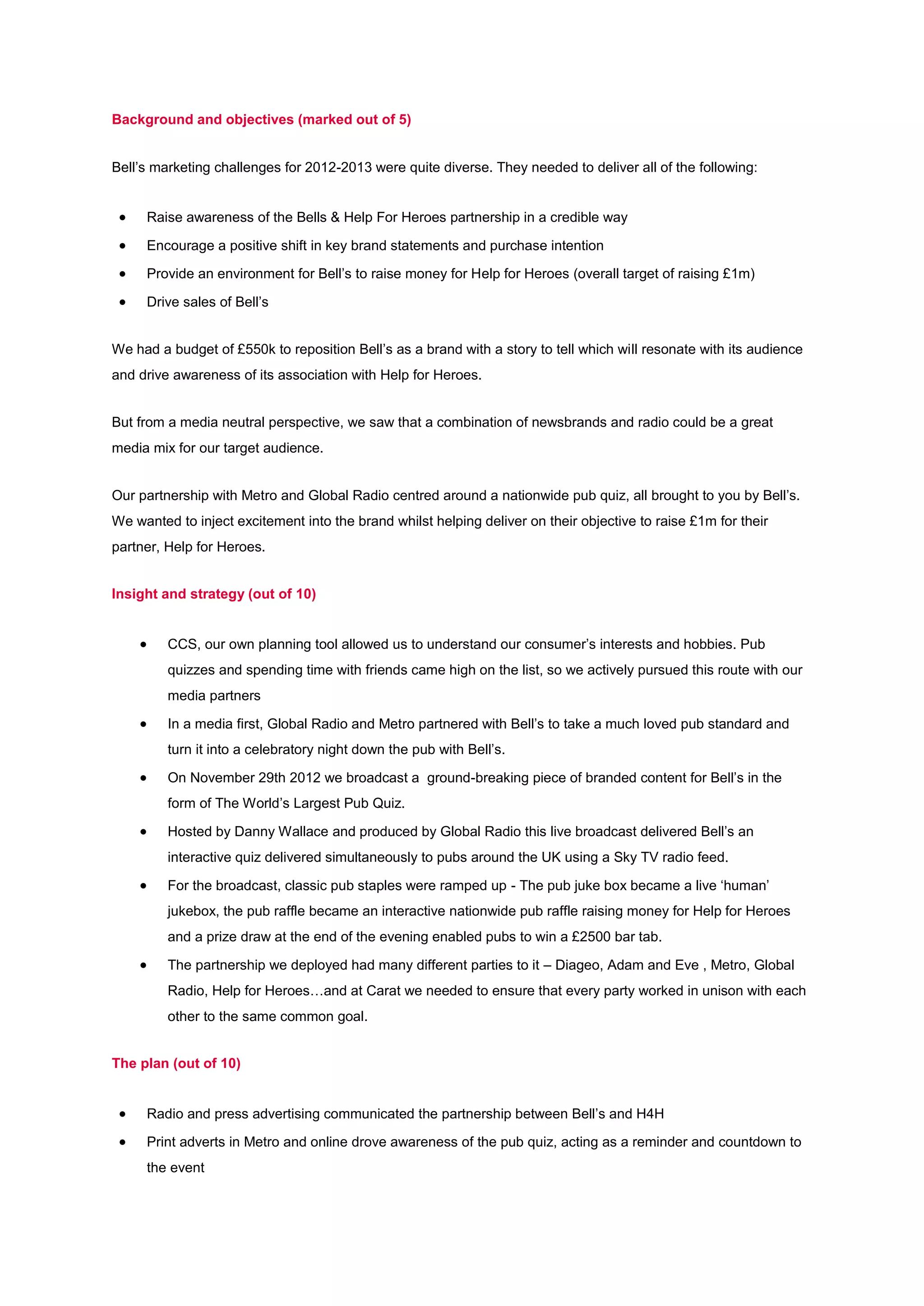 Bell's - World's Largest Pub Quiz | PDF