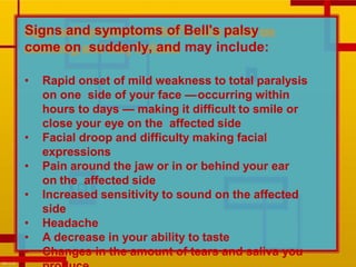 Bellspalsy 130915141951-phpapp02-converted | PPTX | Ear, Nose and ...