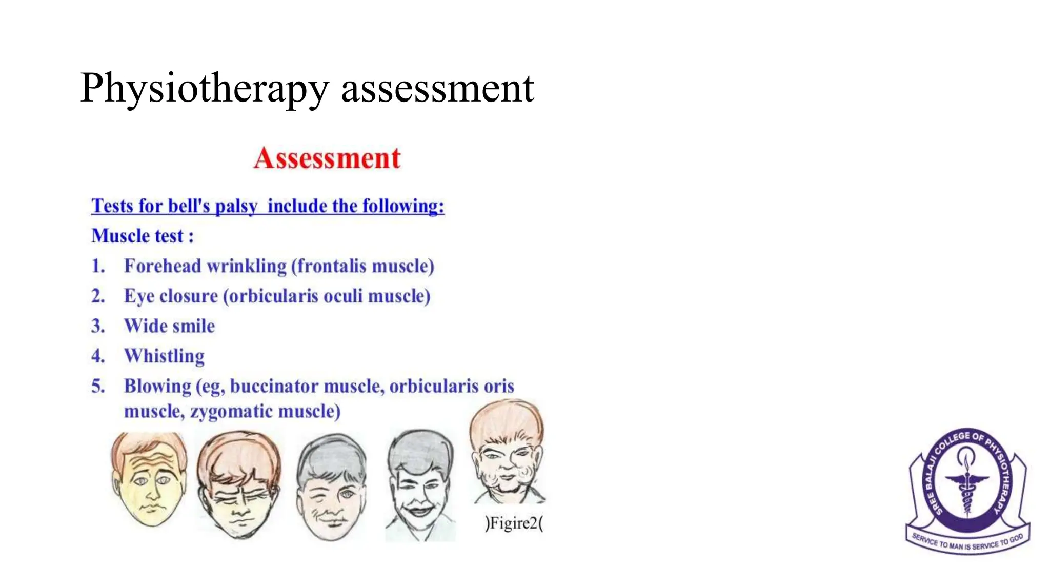 bells palsy causes physiotherapy assessment treatment | PPTX