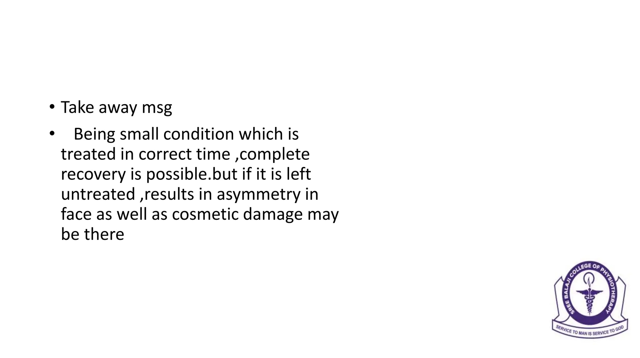 bells palsy causes physiotherapy assessment treatment | PPTX