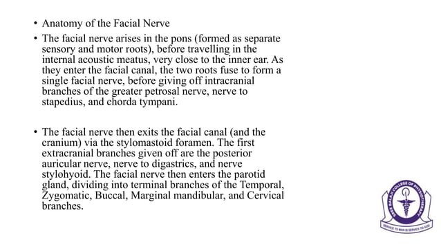 bells palsy causes physiotherapy assessment treatment | PPTX