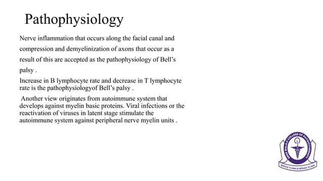 bells palsy causes physiotherapy assessment treatment | PPTX