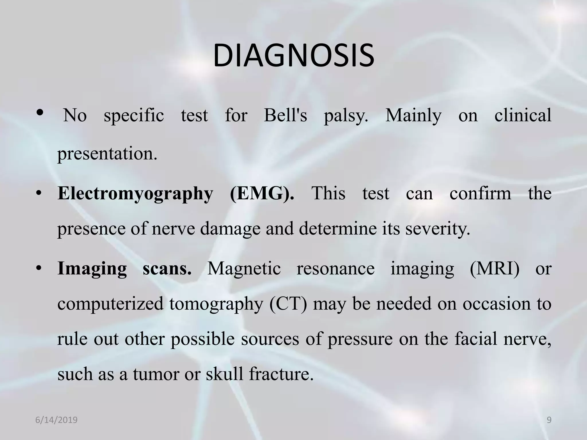 PHYSIOTHERAPY TREATMENT FOR BELL'S PALSY | PPTX