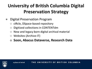 Preservation of Research Data: Dataverse / Archivematica Integration by ...