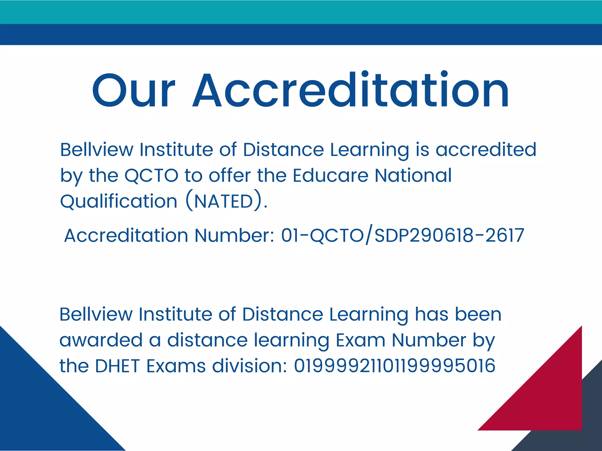 Bellview Institute Of Distance Learning Accreditation | PDF ...
