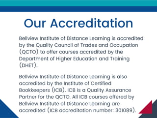 Bellview Institute Of Distance Learning Accreditation | PPT