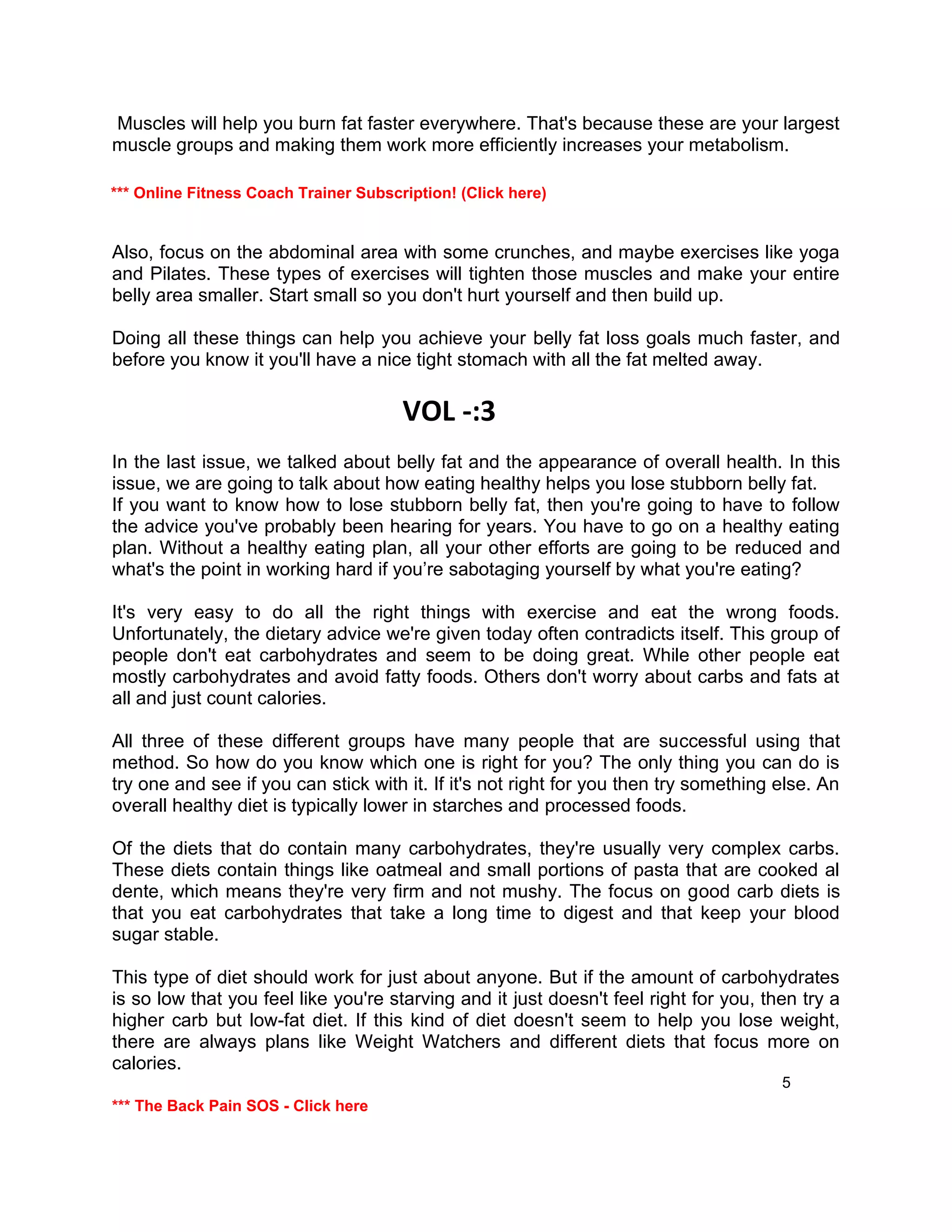 Belly fat free-converted | PDF