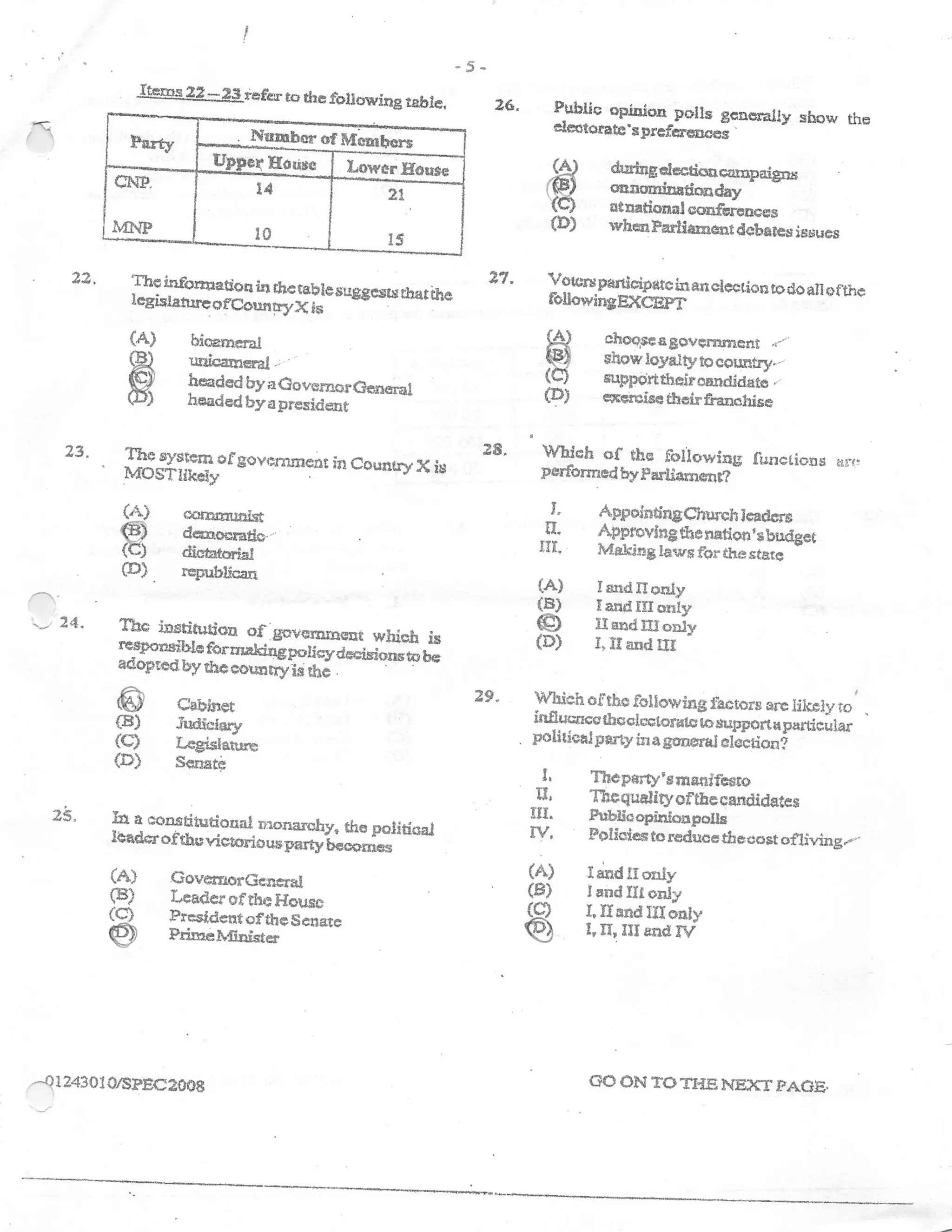 CSEC Social Studies Paper 1 | PDF
