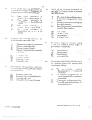 CSEC Social Studies Paper 1 | PDF