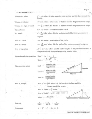 CSEC Mathematics Paper 02 | PDF