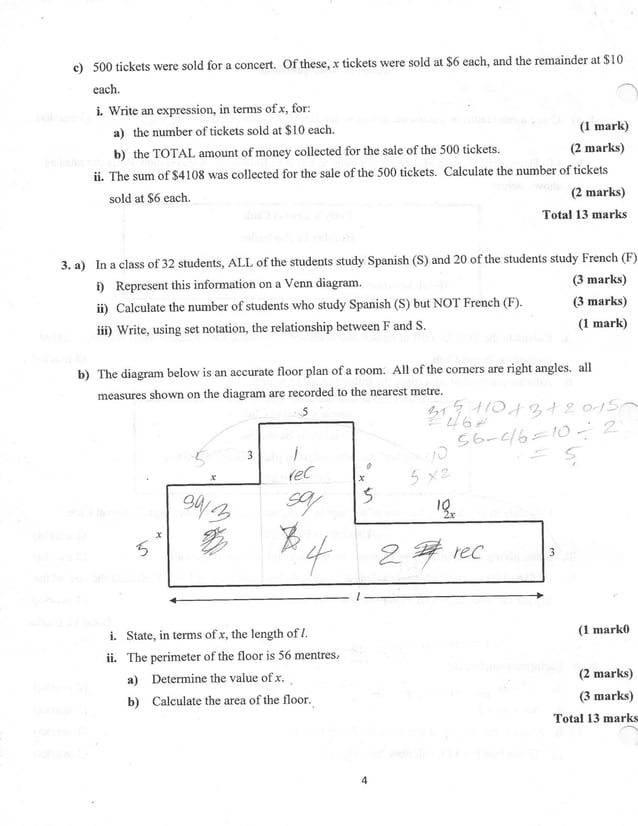 CSEC Mathematics Paper 02 | PDF