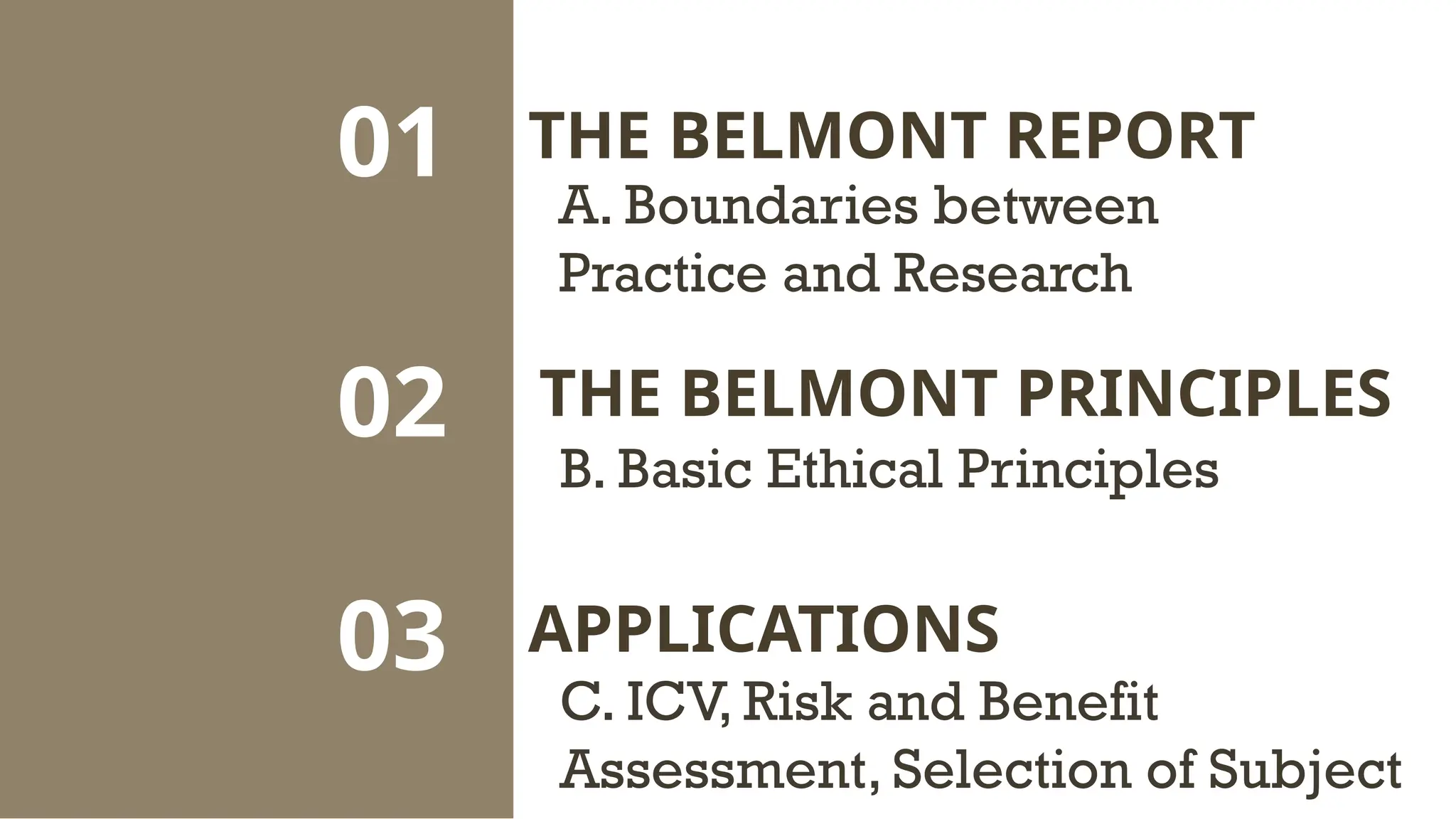 Belmont Report (Ethical Principles and Guidelines for the Protection of ...