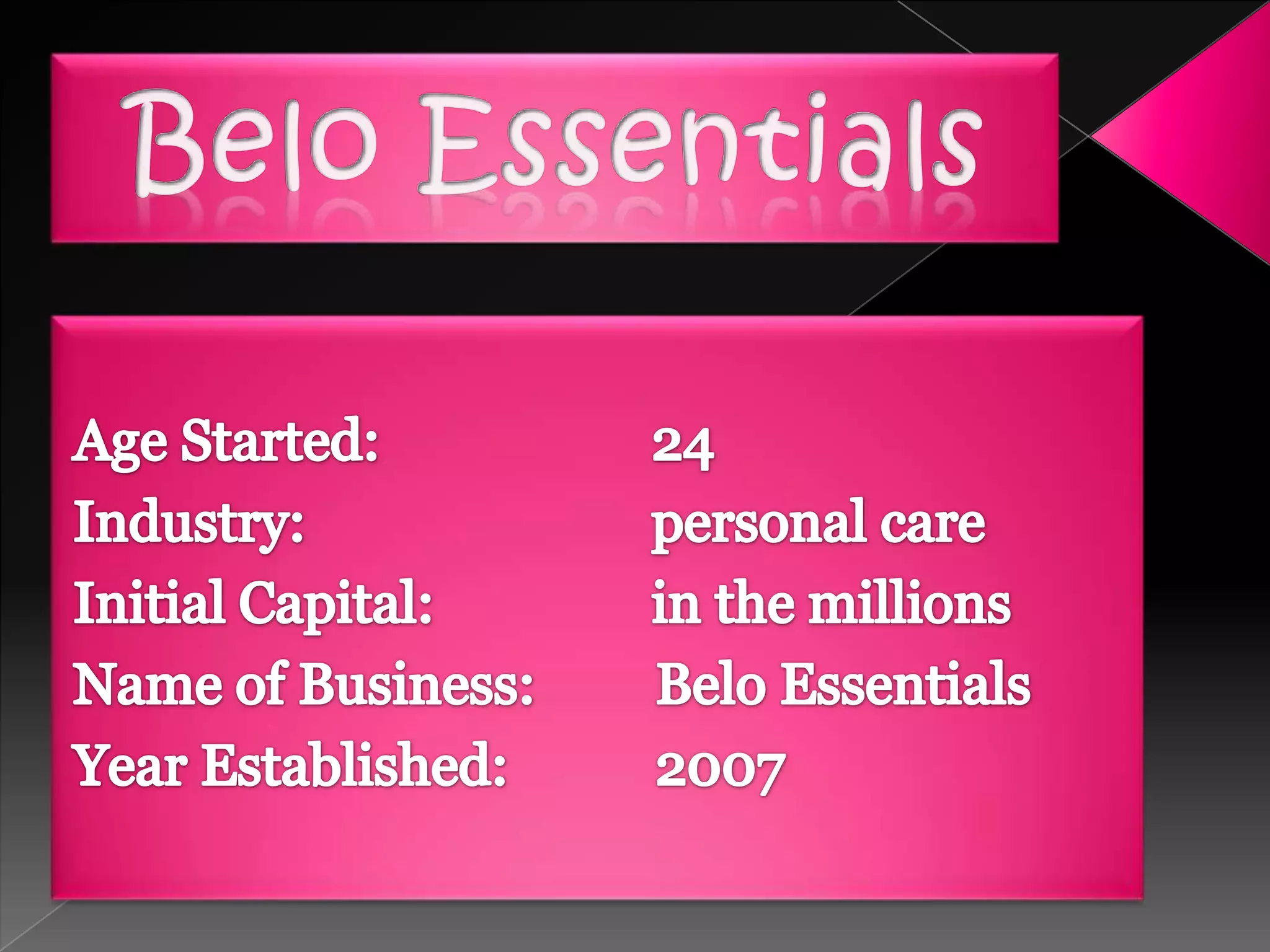 Belo Essentials | PPTX