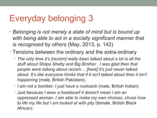 Belonging and Mattering - Professor Jacqueline Stevenson | PPT