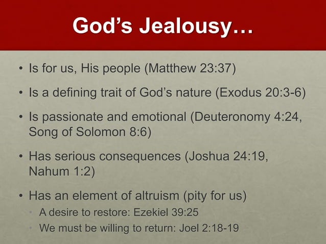 Belonging to A Jealous God | PPTX