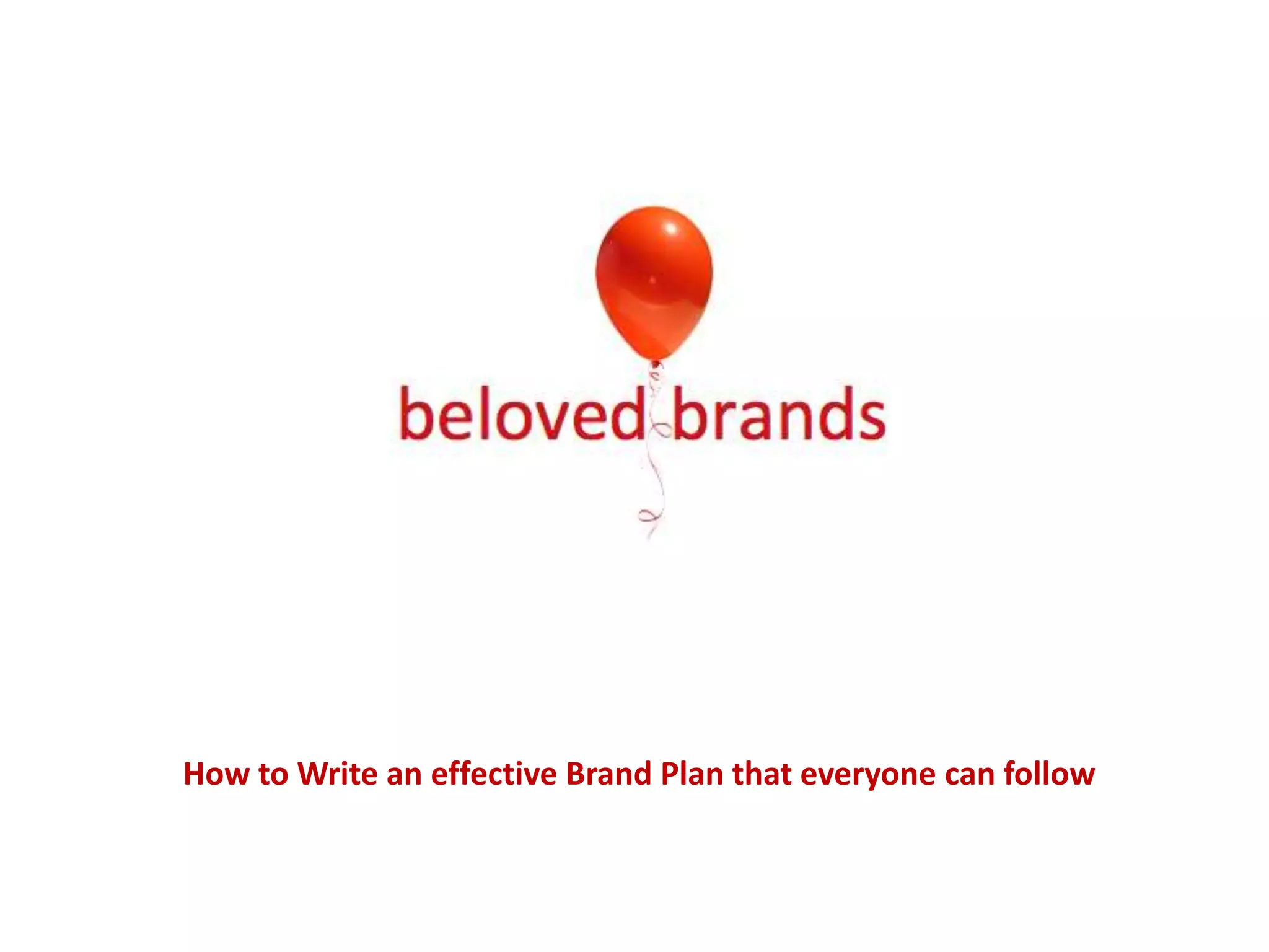 Beloved brands-brand-plan | PPTX
