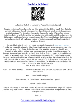 Beloved Essays | PDF