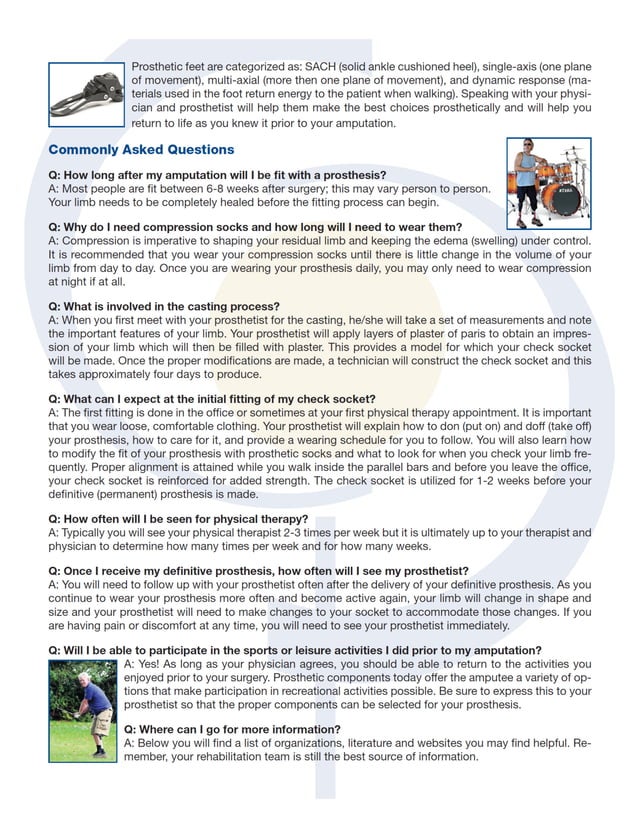 Below Knee Amputation An Overview of Prosthetic Care | PDF