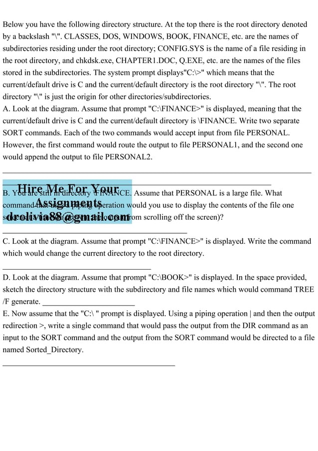 Below you have the following directory structure. At the top there i.pdf | Operating Systems ...